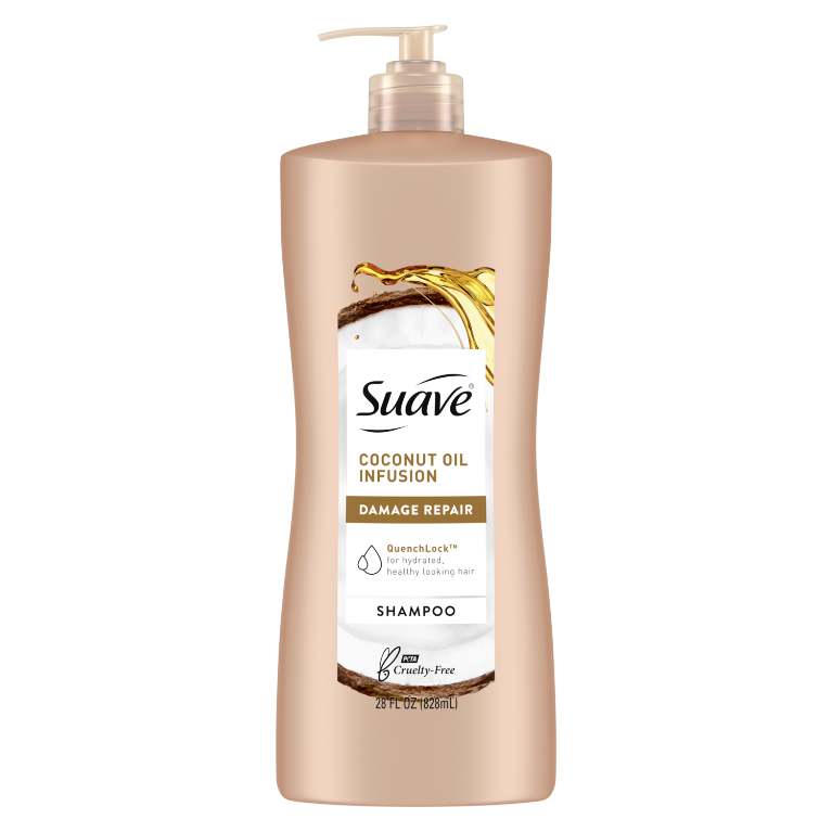 Coconut Oil Infusion Damage Repair Shampoo | Suave® – Suave Brands Co.