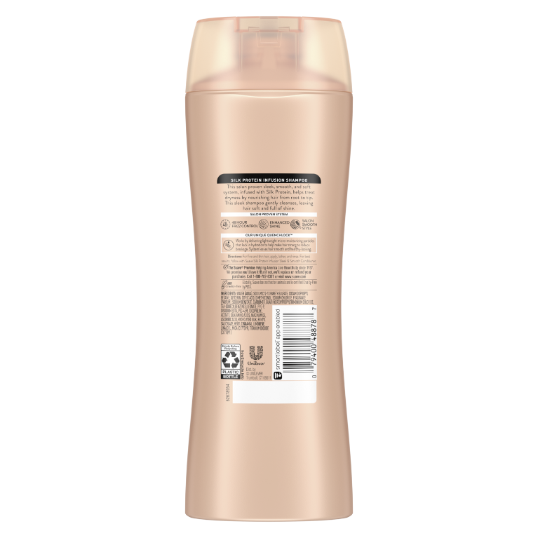 Silk Protein Infusion Sleek & Smooth Shampoo | Suave® – Suave Brands Co.