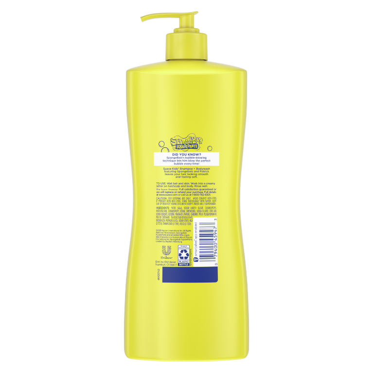 SpongeBob Jellyfish Splash 3-in-1 Shampoo & Body Wash | Suave® – Suave ...