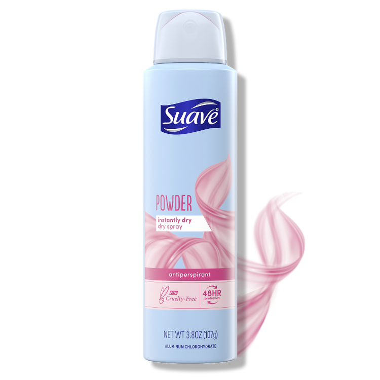 Powder Fresh Dry Spray Antiperspirant Deodorant | Suave® – Suave Brands Co.