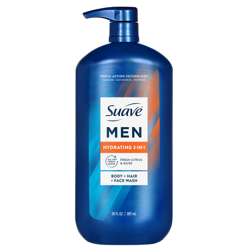 Hydrating 3-in-1 Hair + Body + Face Wash | Suave® – Suave Brands Co.