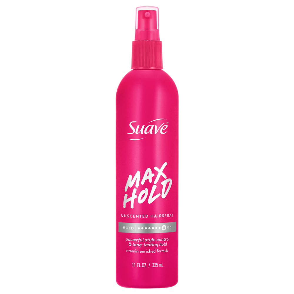 Max Hold Unscented Non-Aerosol Hair Spray | Suave® – Suave Brands Co.