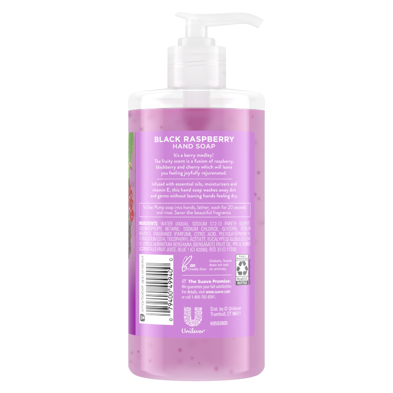 Black Raspberry Fruit Hand Soap | Suave® – Suave Brands Co.
